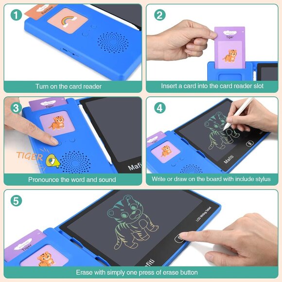 Toys | Kids 2in1 Talking Flash Cards And Writing Tablet With Sight ...